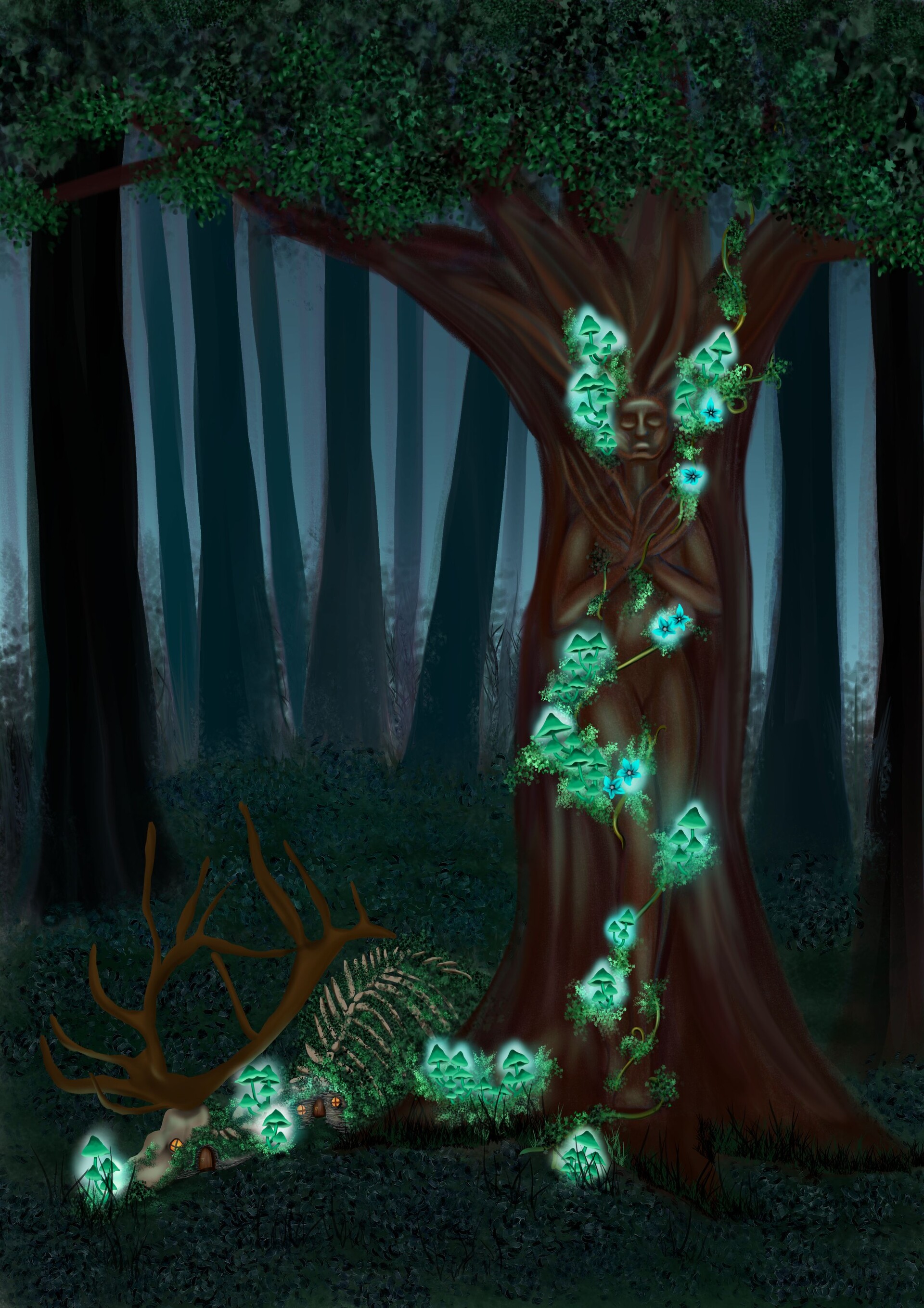 ArtStation - Tree Deity