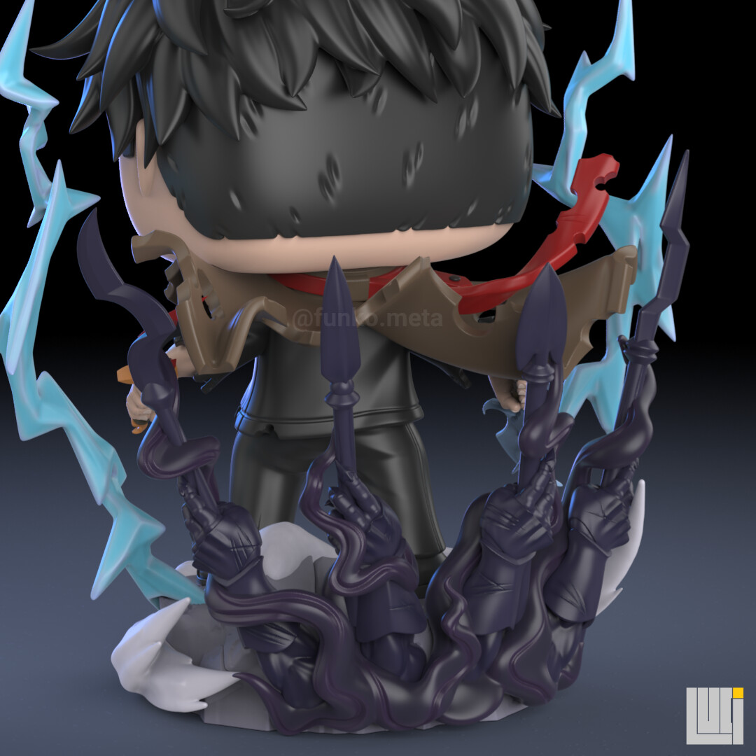 Lucian Bogdan - Sung Jin Woo Solo Leveling Demon Tower final level Funko POP fanart