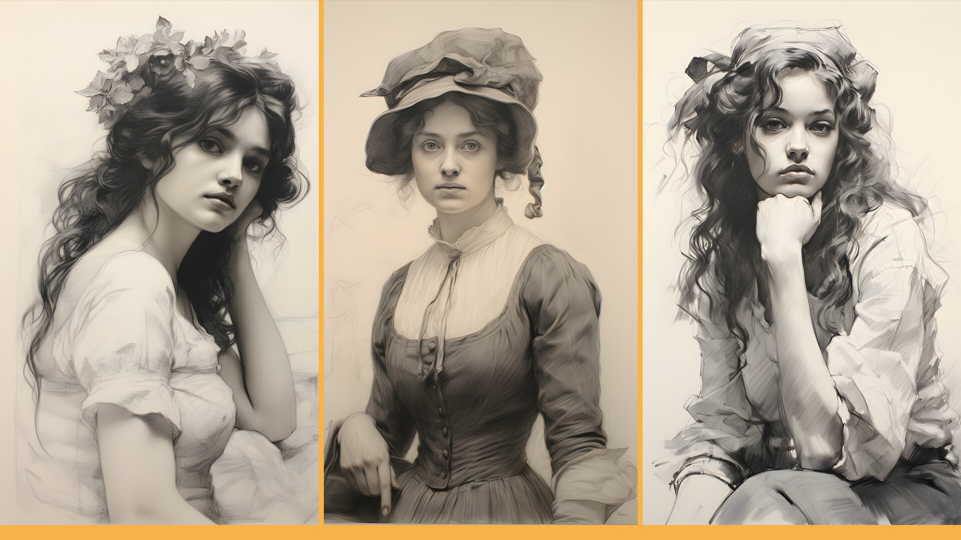 Artificial Dimension - 303 19th-Century British Women Sketch