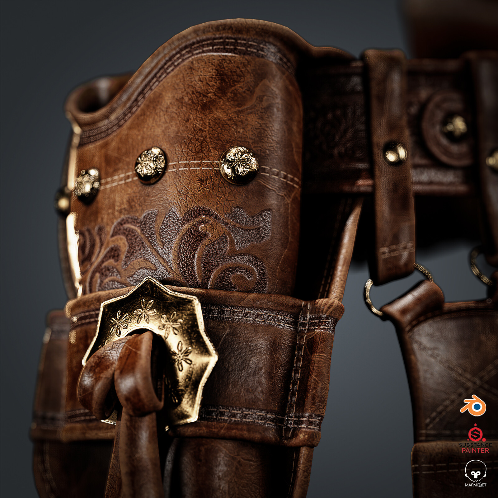 Ahmad Oloumi - Western Gun Holster