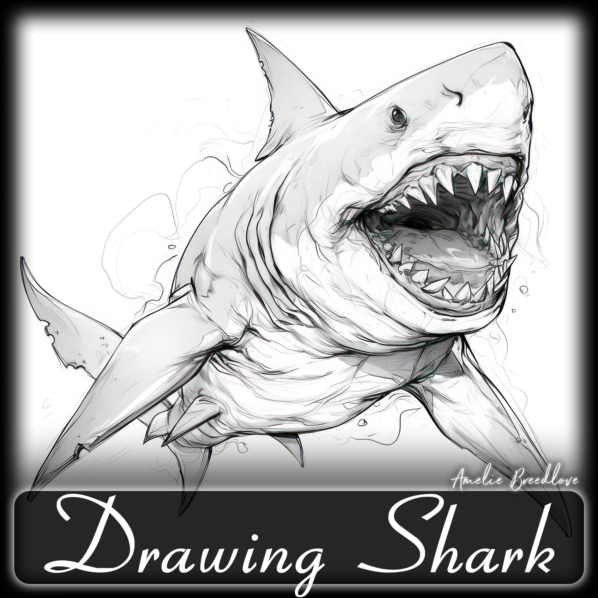 ArtStation - 300 Drawing Shark Reference Pack | 4K | v.16