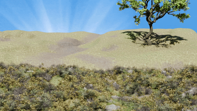 3D Tudor - 3DT Grasslands Terrain Generator – Blender Geometry Node