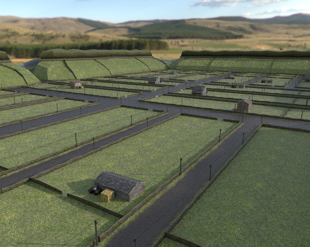colin merrick portfolio - Countryside Backdrop - Low Resolution Environment