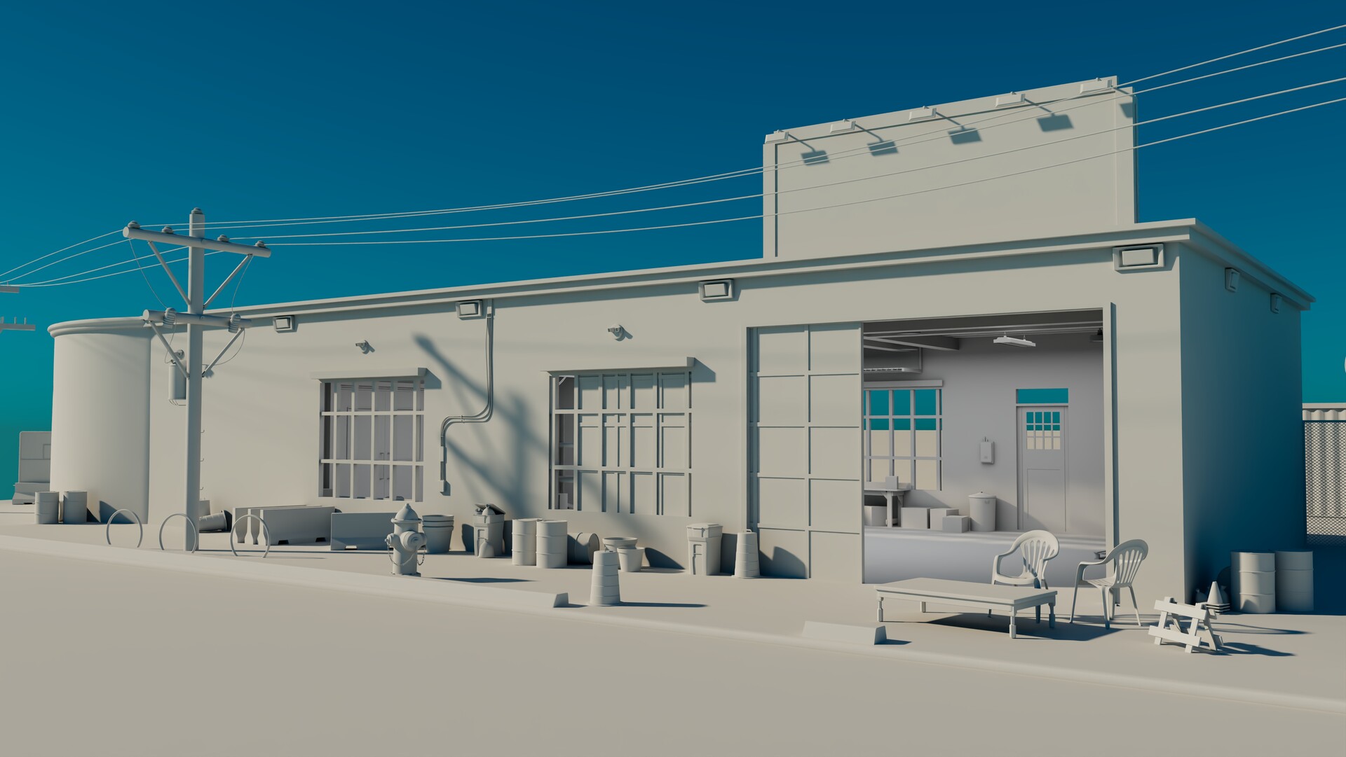 ArtStation - Industrial Repair Bay