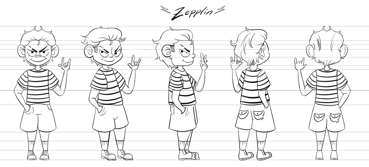 ArtStation - Zepplin Turn Around Sheet (Antagonist)