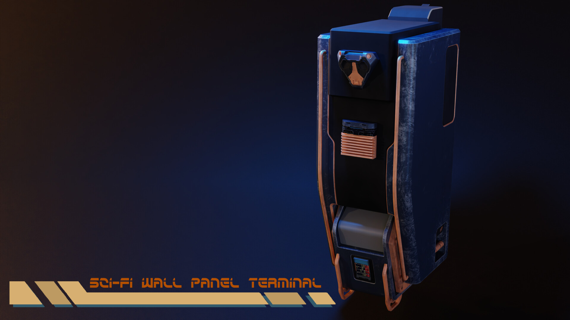 ArtStation - Sci-Fi Wall Panel Terminal
