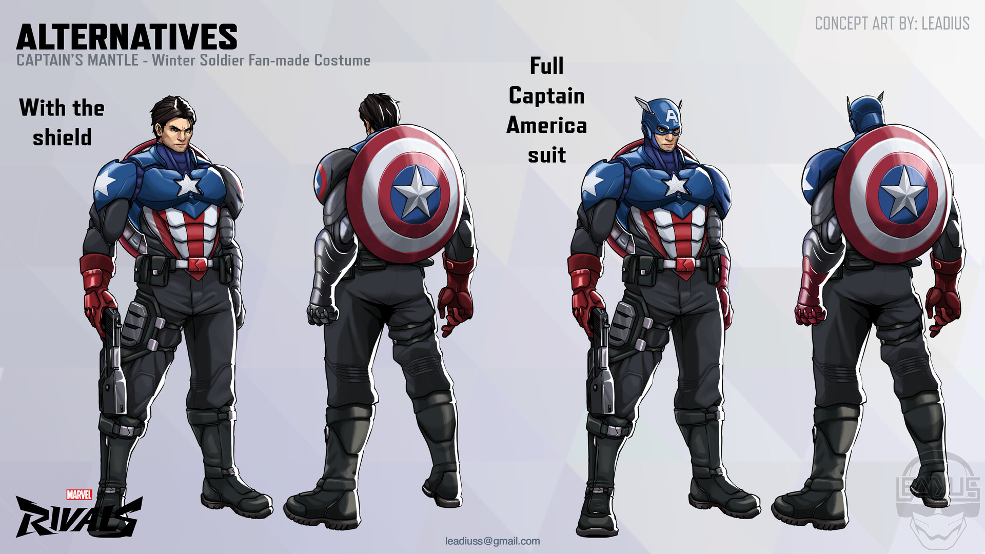 Leadius - Marvel Rivals - Winter Soldier CAPTAIN'S MANTLE Fan-made ...