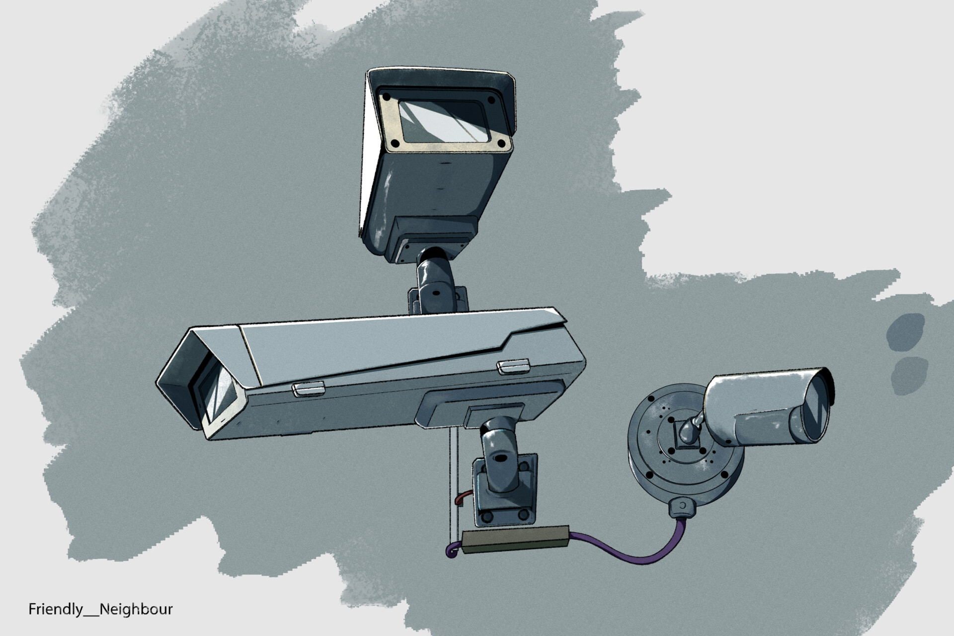 ArtStation - Security camera study