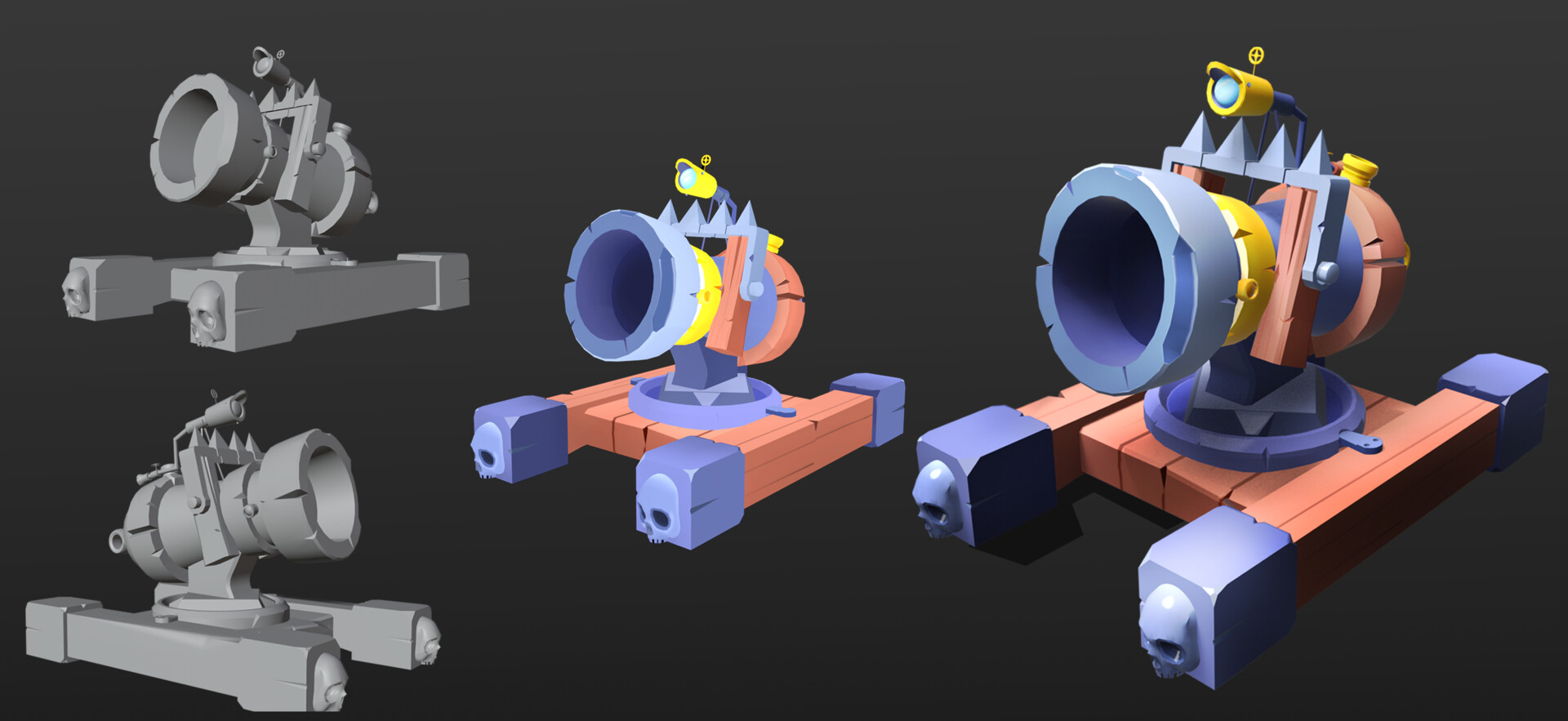ArtStation - Stylized Cannon