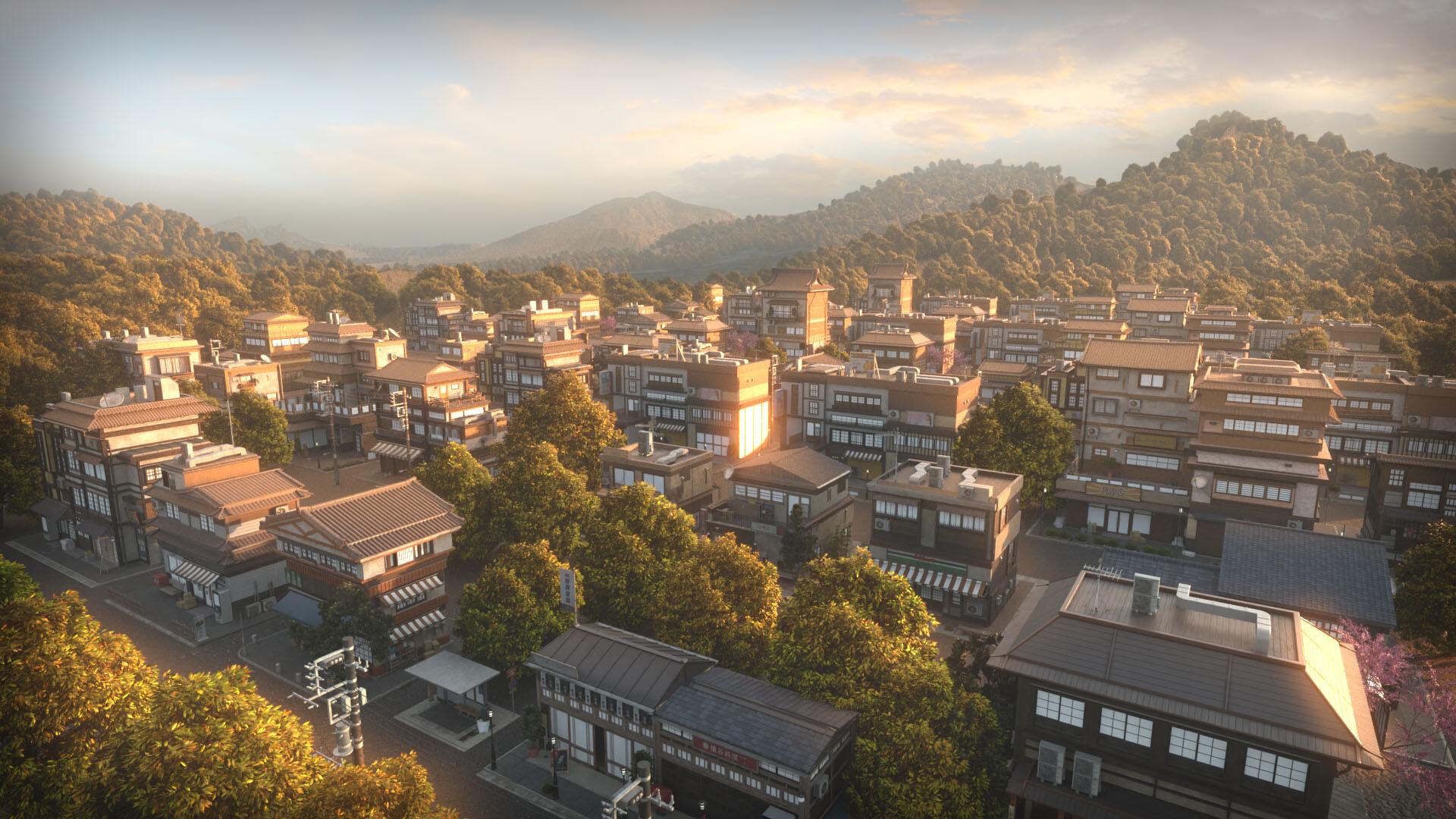 ArtStation - japanese neighbourhood