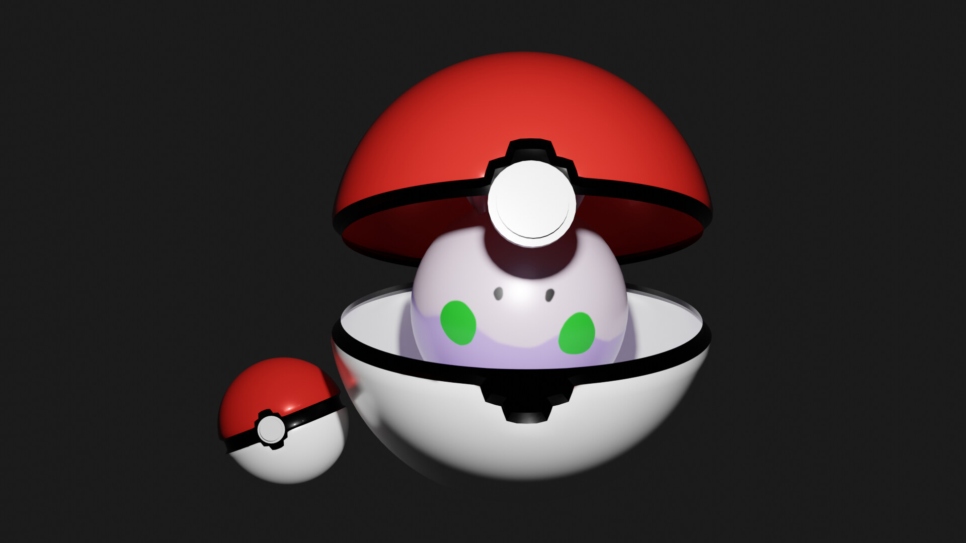 ArtStation - Pokeball Scene