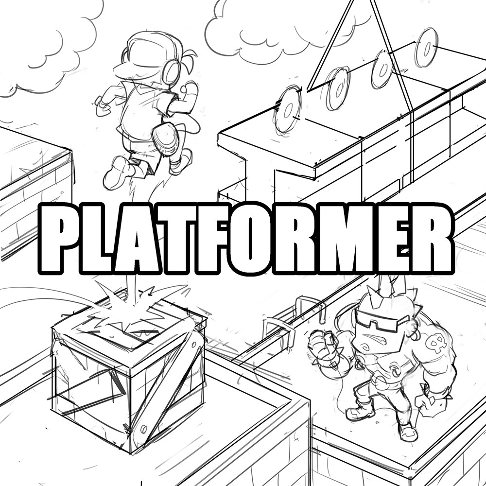 WASD Art - PLATFORMER