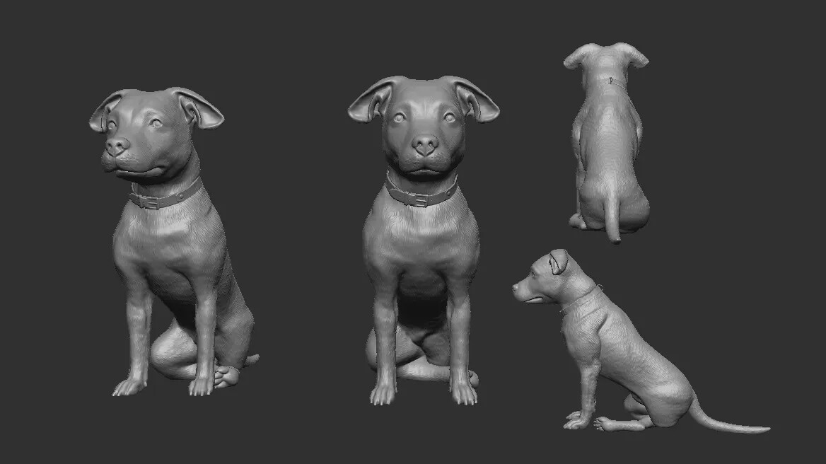 ArtStation - 3D DOG MODEL