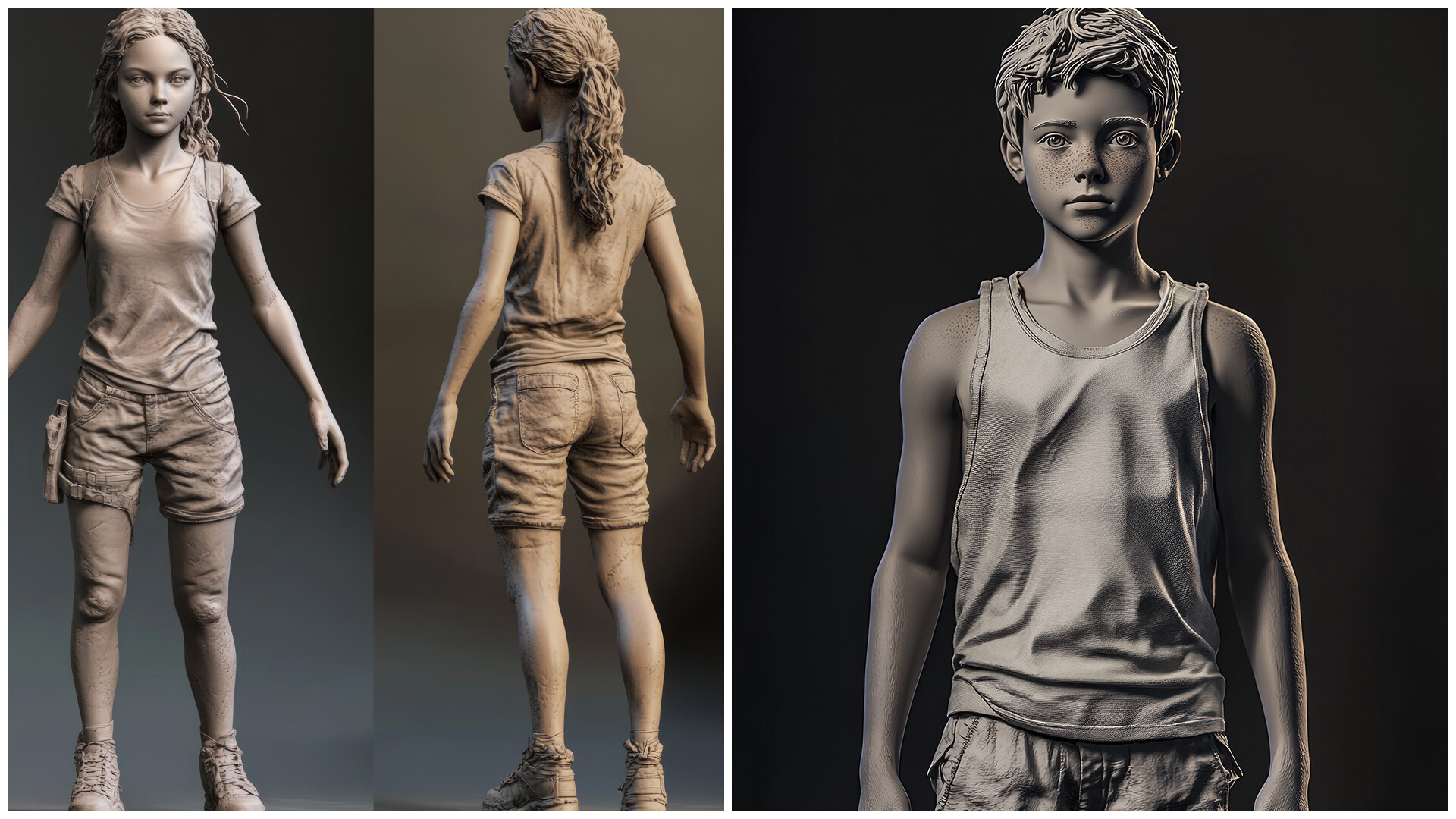 Isabelle ¥¥ - 500 HIGHLY DETAILED TEENAGE 3D CHARACTER SCULPT