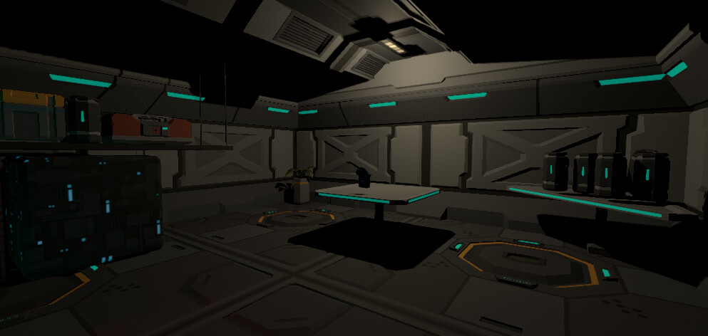 ArtStation - Sci-fi Interior project