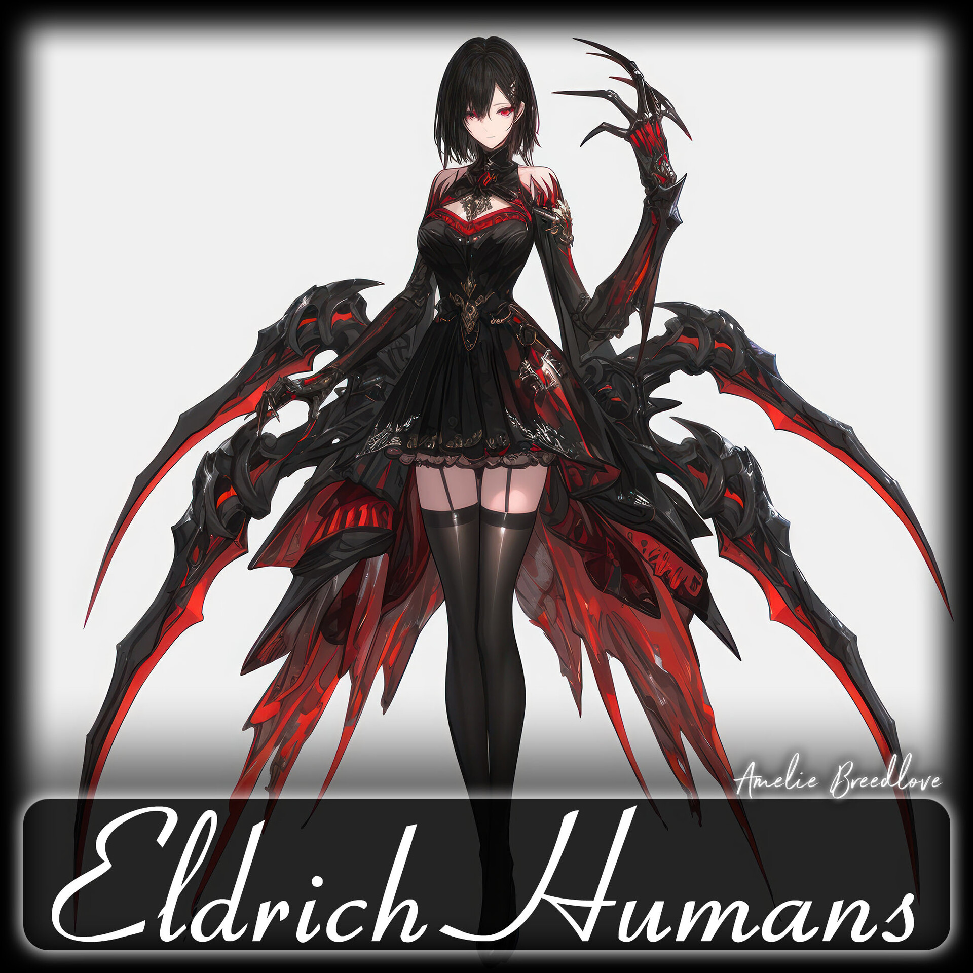 Amelie Anime - 200 Eldrich Humans (Full Body) Reference Pack | 4K | v.25