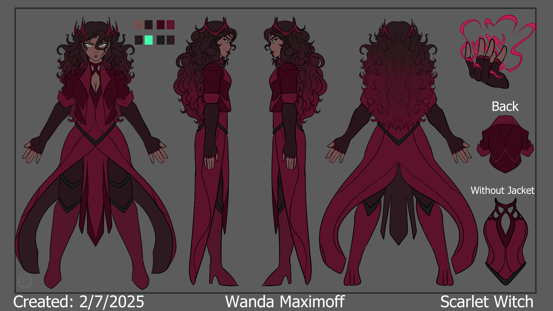 ArtStation - Scarlet Witch Concept Sheet