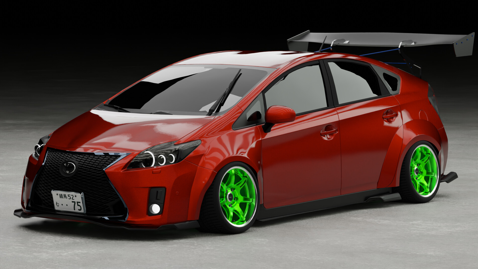 ArtStation - widebody prius 3rd gen bodykit