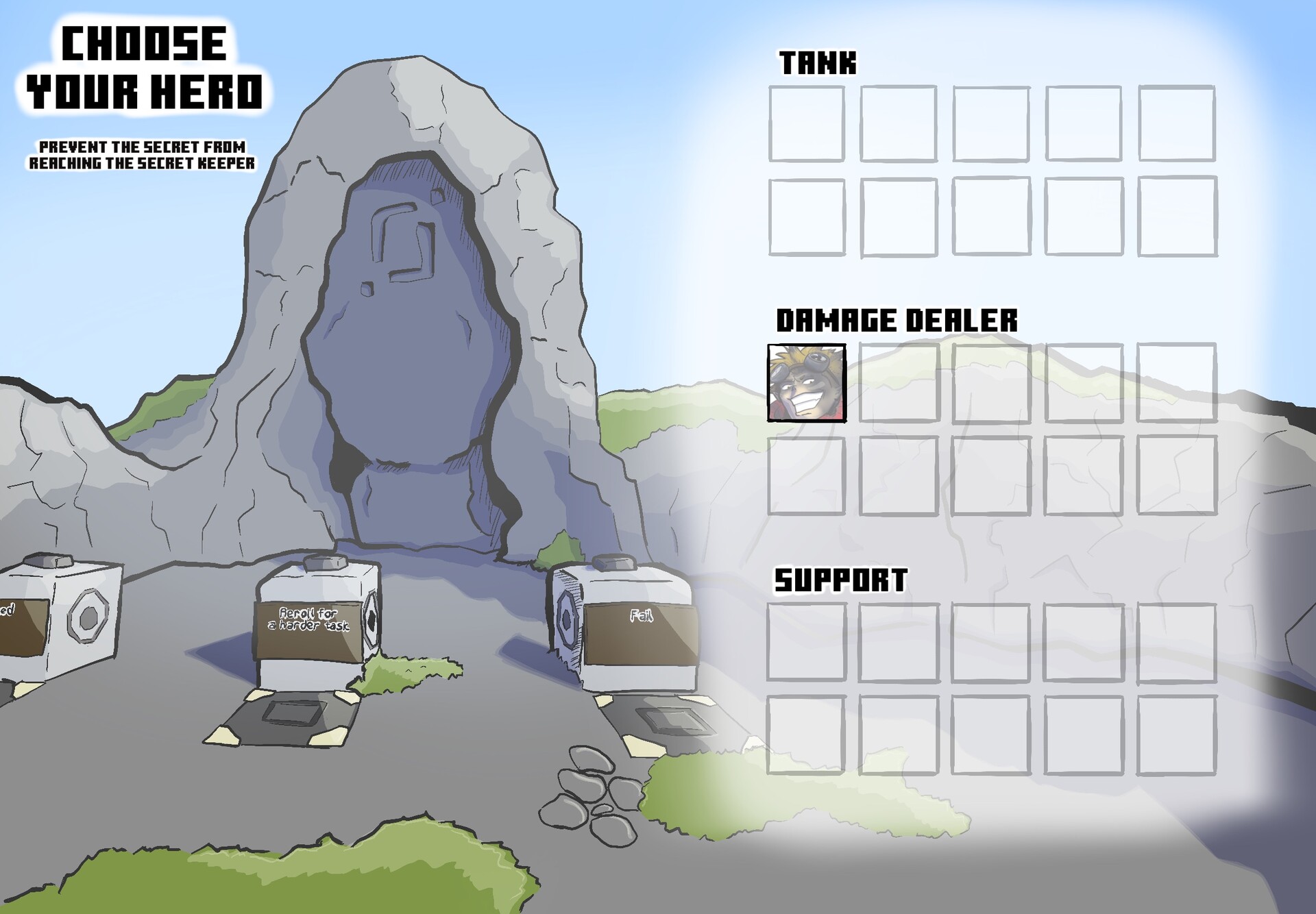 ArtStation - Character Selection Screen