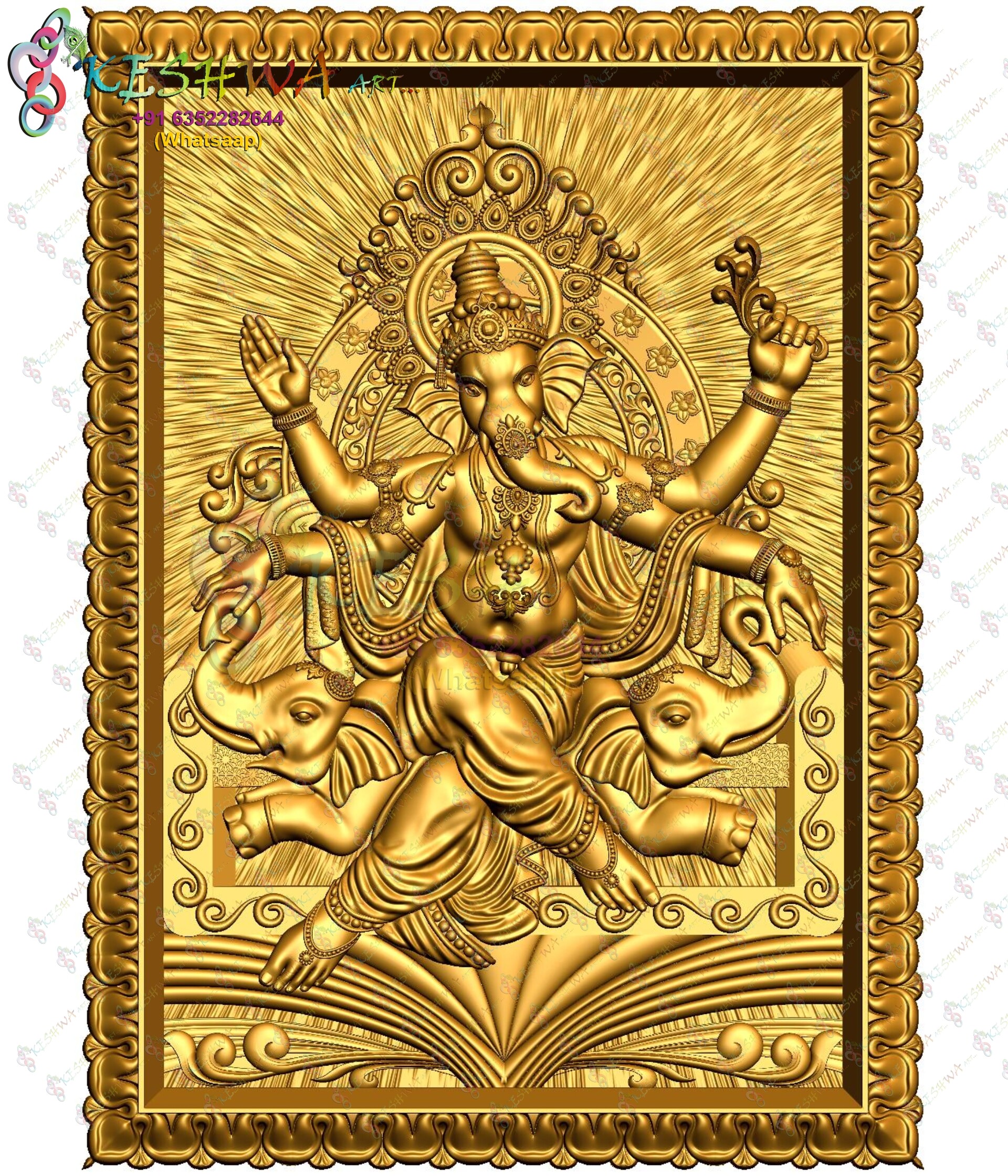 ArtStation - Shree Ganesha cnc and artcam file