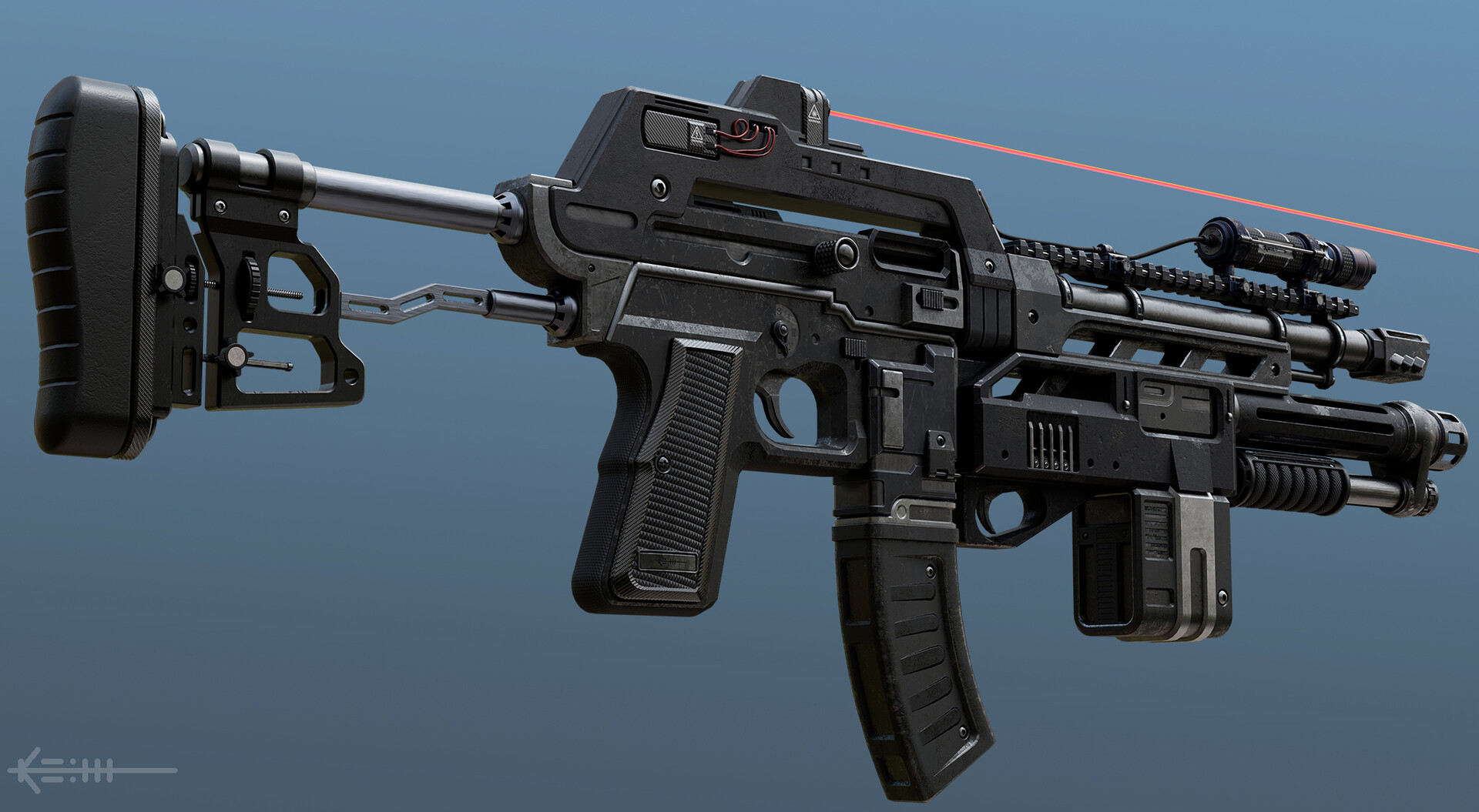 Keith Bruns - Precursor Rifle - Inspired by Alien: Rogue Incursion