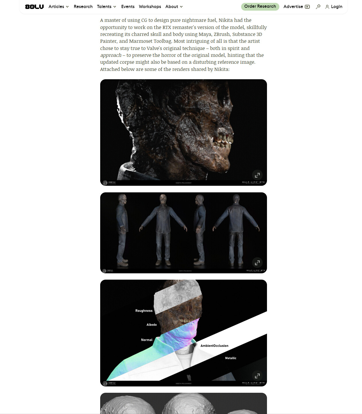 NIKITA POLUKAROV - 80.lv - See How Half-Life's Corpse01 Model Looks in ...