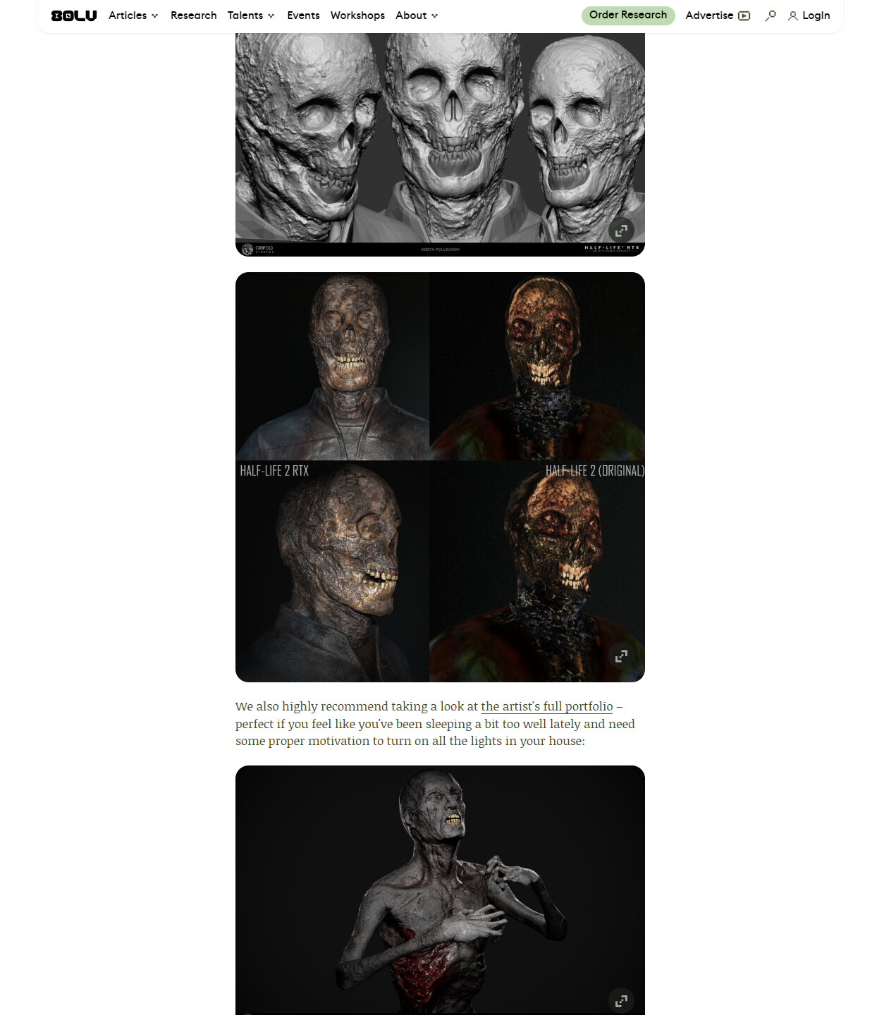 NIKITA POLUKAROV - 80.lv - See How Half-Life's Corpse01 Model Looks in ...