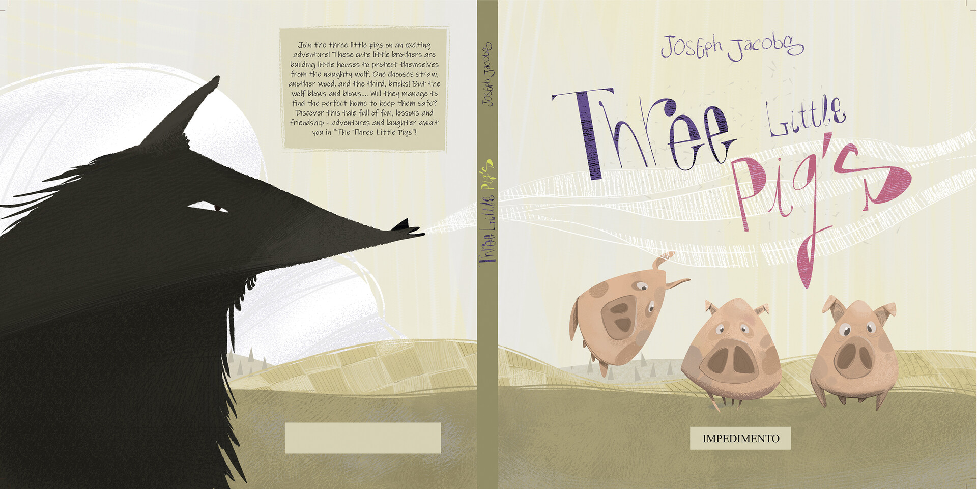 ArtStation - Three Little Pig Book cover