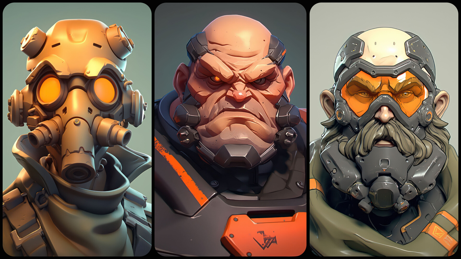 Ferial Studio - 🔹240 Superhero - Head Model Reference Image Pack v.88 |4K|