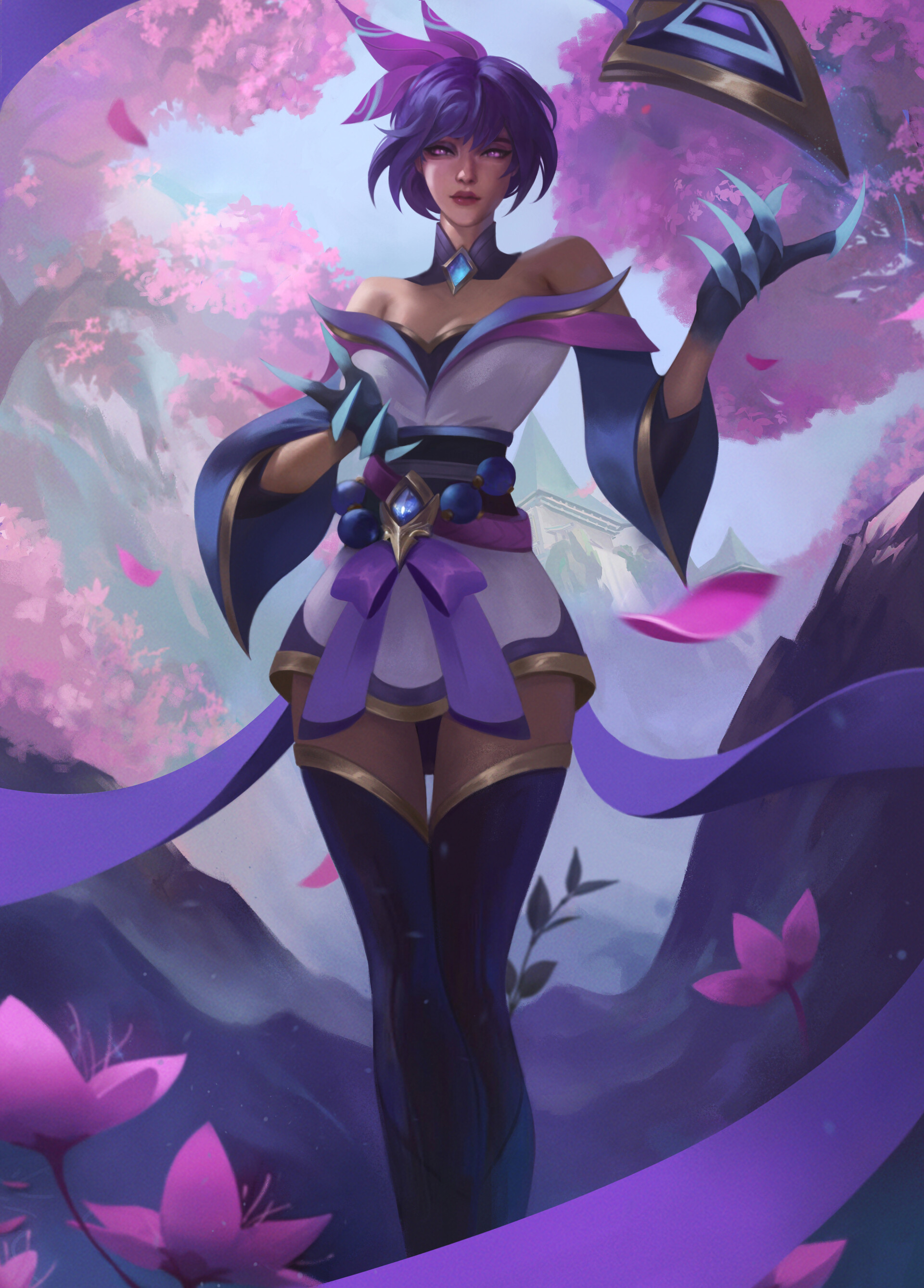 ArtStation - Spirit Blossom Evelynn Fan Skin