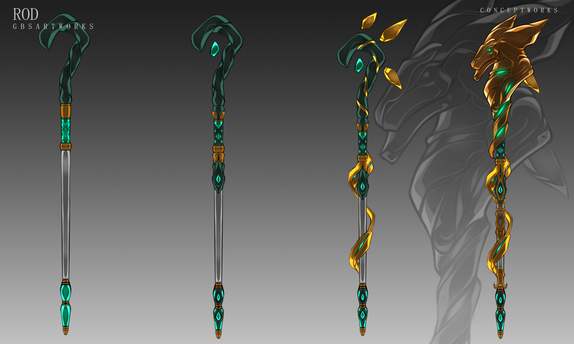 ArtStation - Weapon Design: Staff and Rod