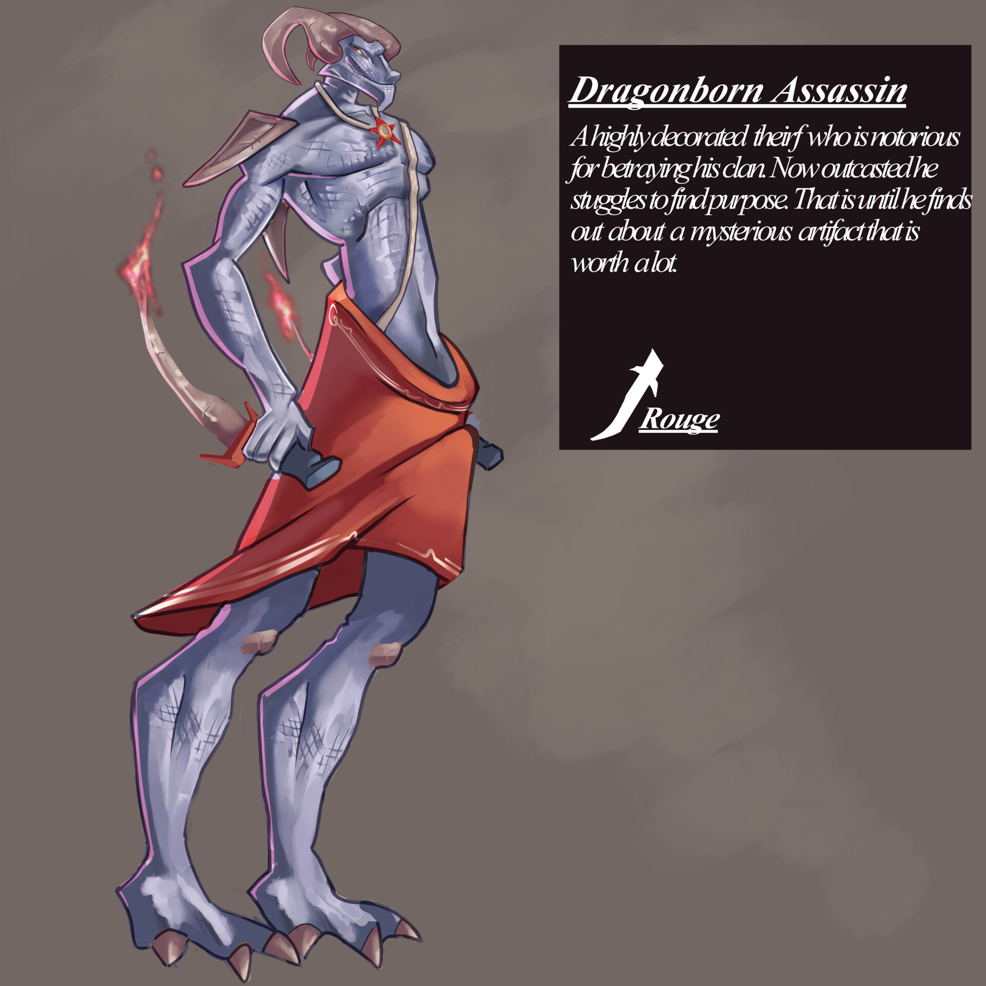 ArtStation - Dragonborn DND character