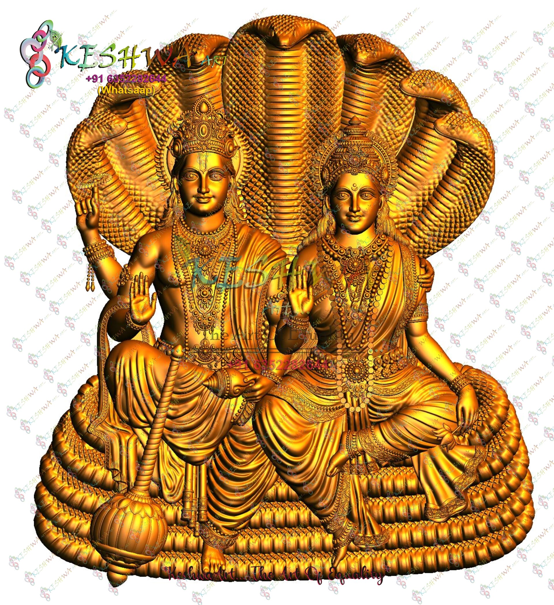 ArtStation - Lord Vishnu cnc and stl model