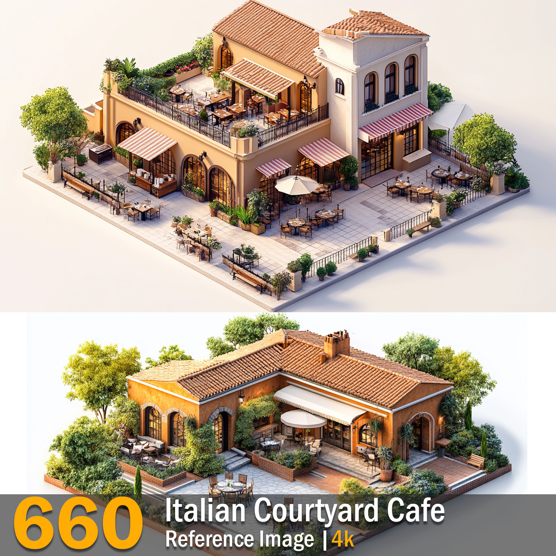 ArtStation - Italian Courtyard Cafe | Reference Images | 8K