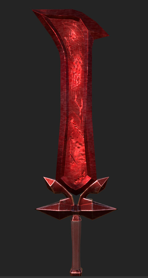 ArtStation - Semi Realistic Stylized Sword