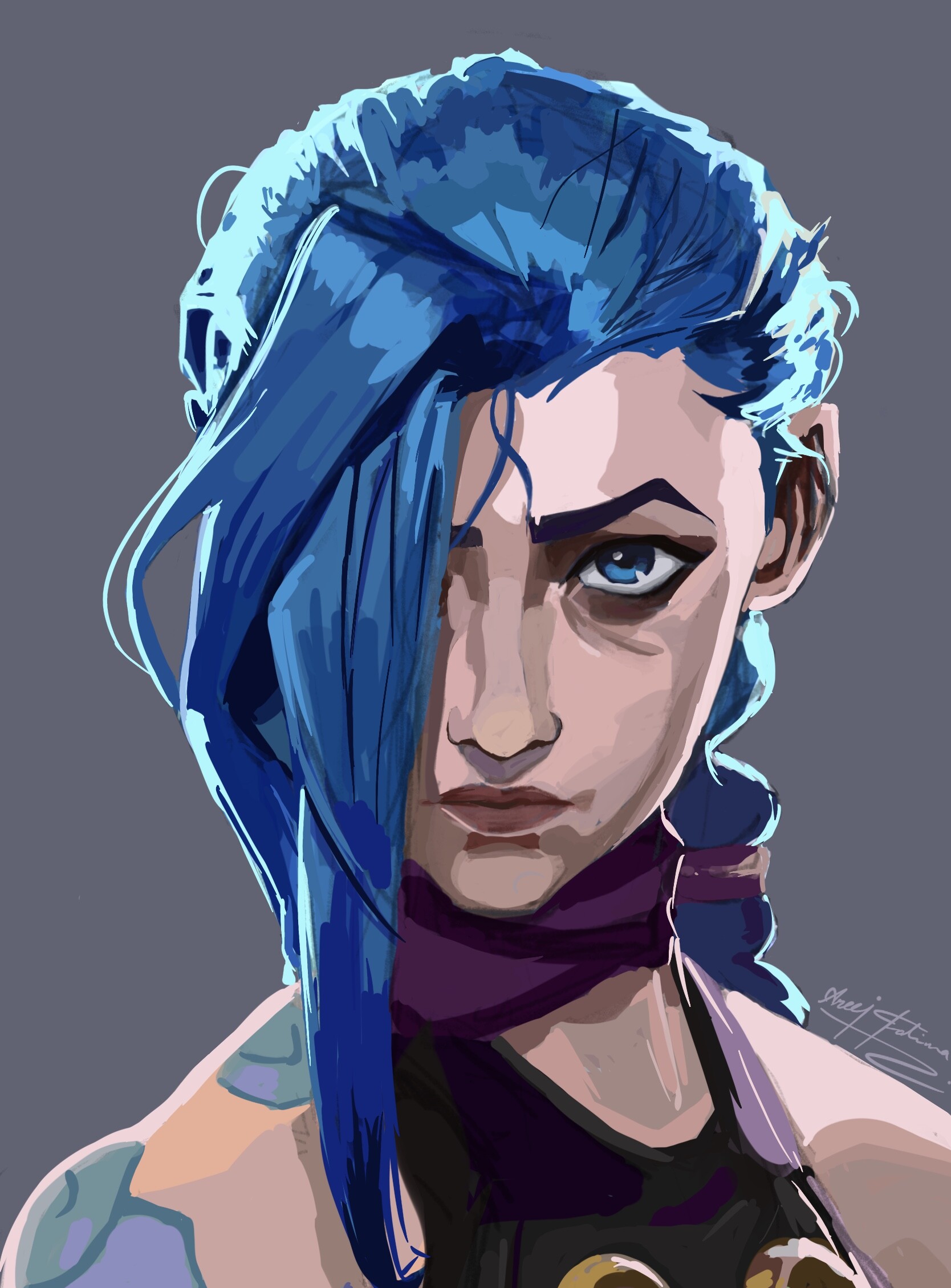 ArtStation - Jinx study (Arcane Fanart)
