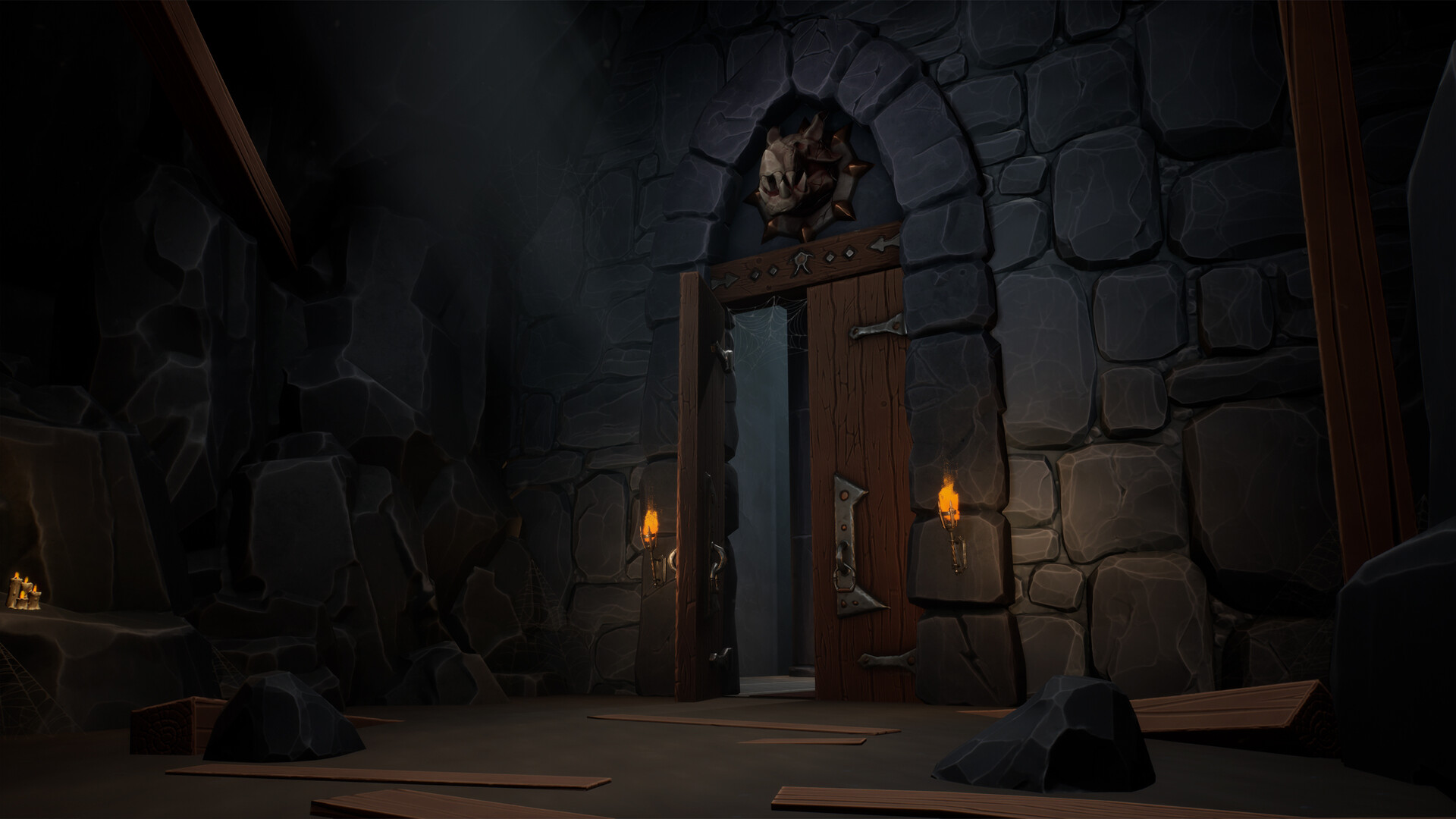 JustCreate - Unity & Unreal Engine 3D Assets - Doors and Decor for Stylized Dungeons