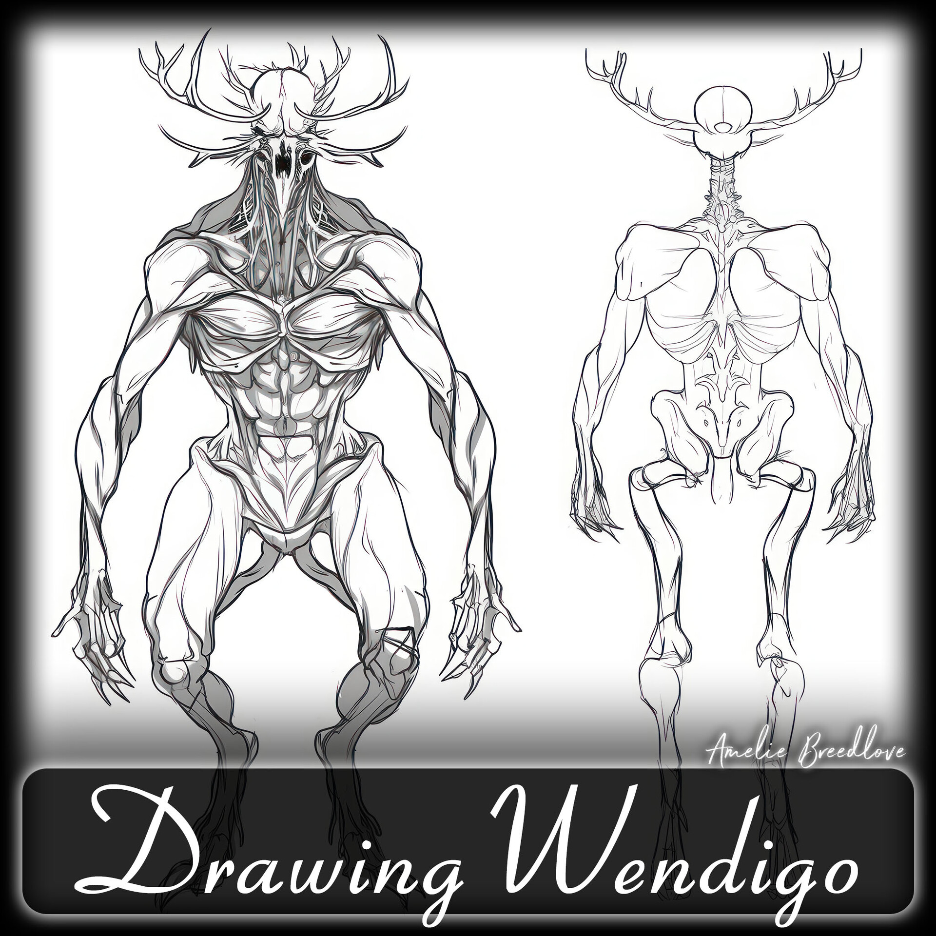 ArtStation - 300 Drawing Wendigo Reference Pack | 4K | v.11