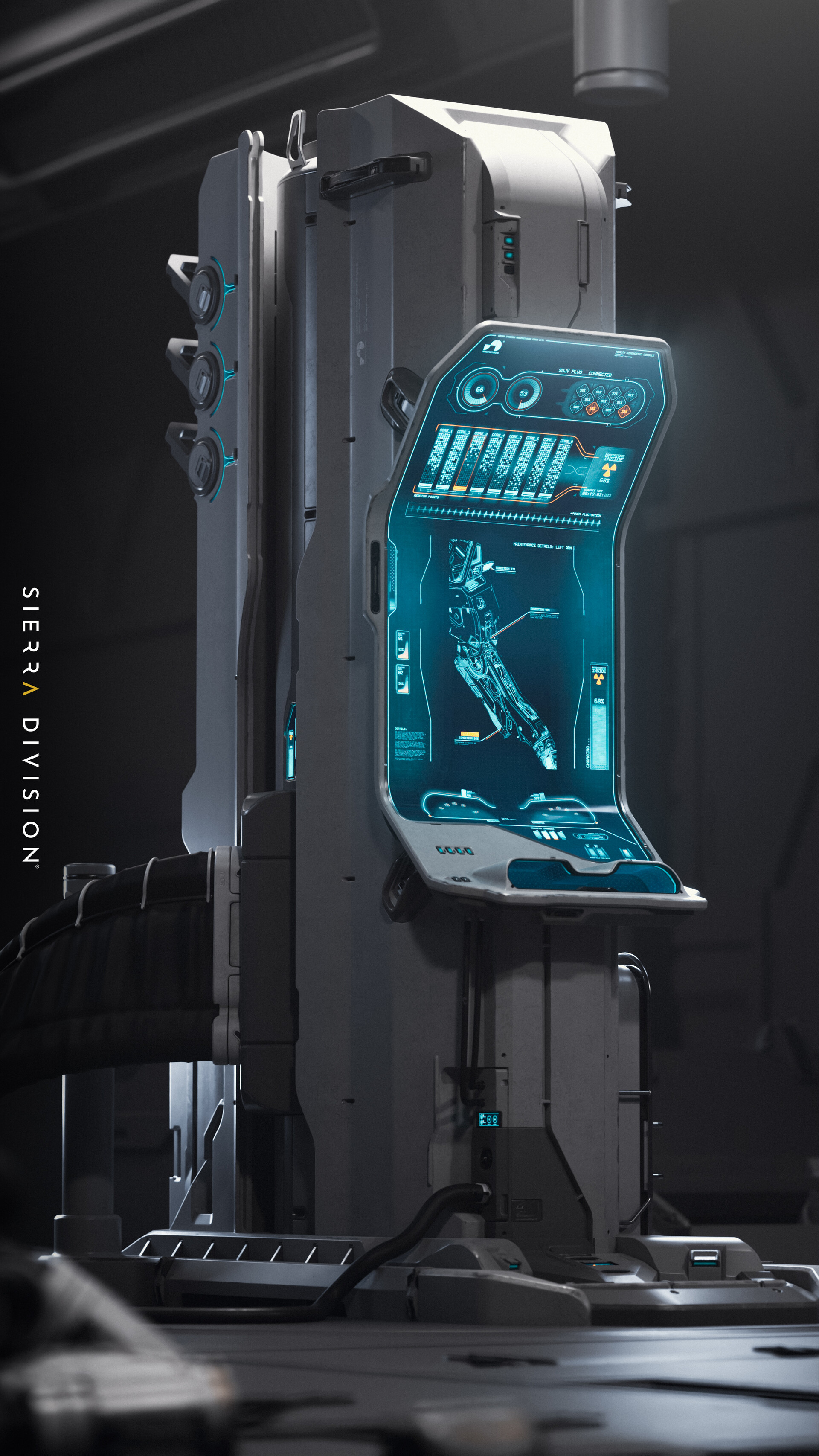Sierra Division - Sci-Fi - Mech Bay Control Console