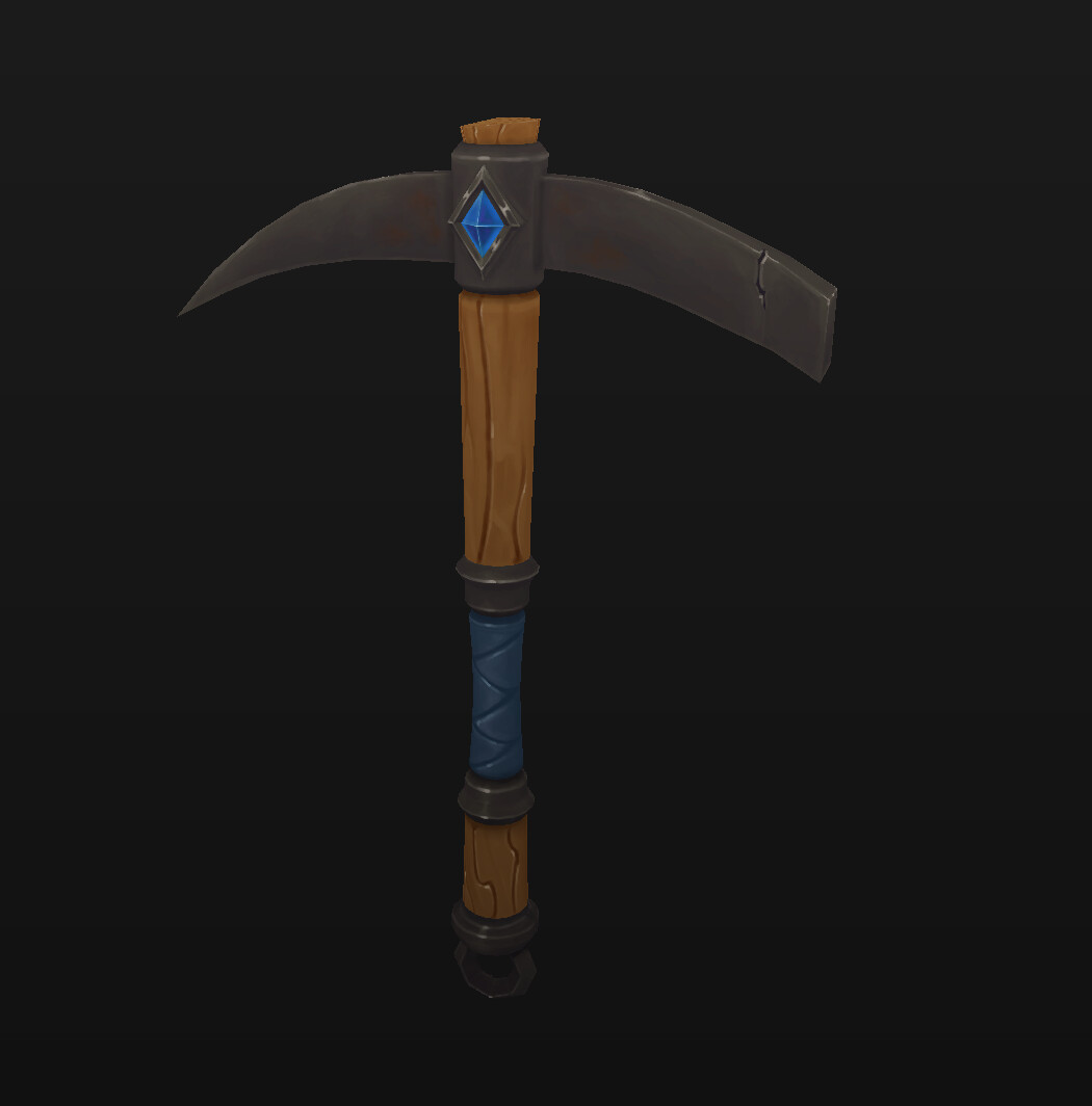 ArtStation - Stylized Gemstone Pickaxe