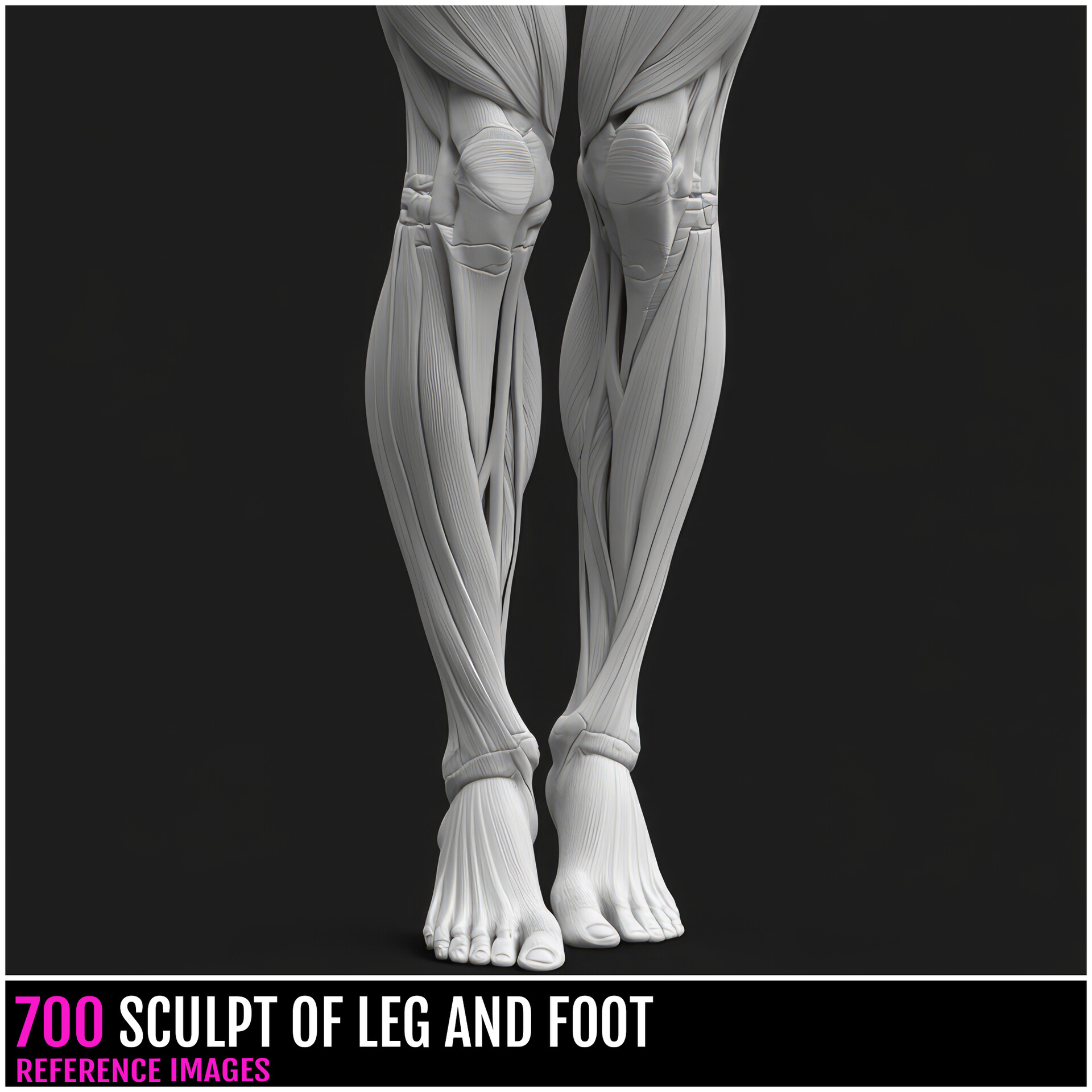 ArtStation - 700 SCULPT OF LEG AND FOOT