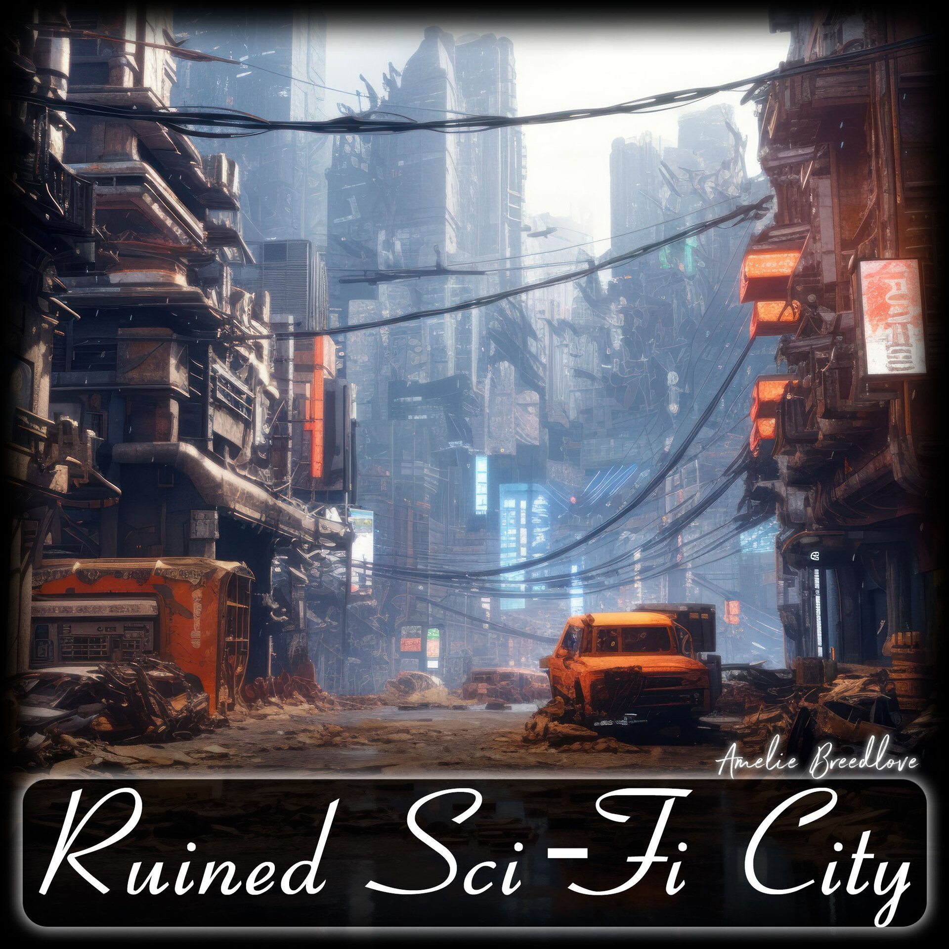 ArtStation - 370 Ruined Sci-Fi City Reference Pack | 4K | v.13