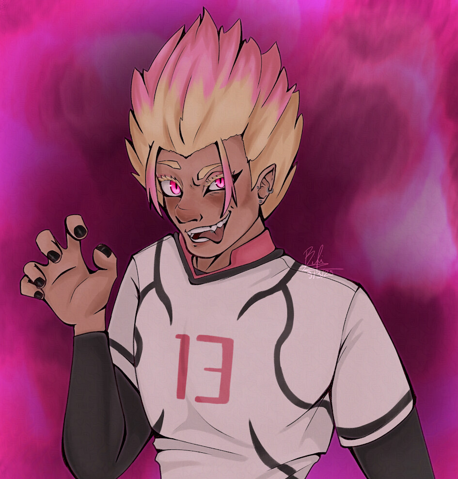 ArtStation - Ryusei Shidou bust up - Blue Lock