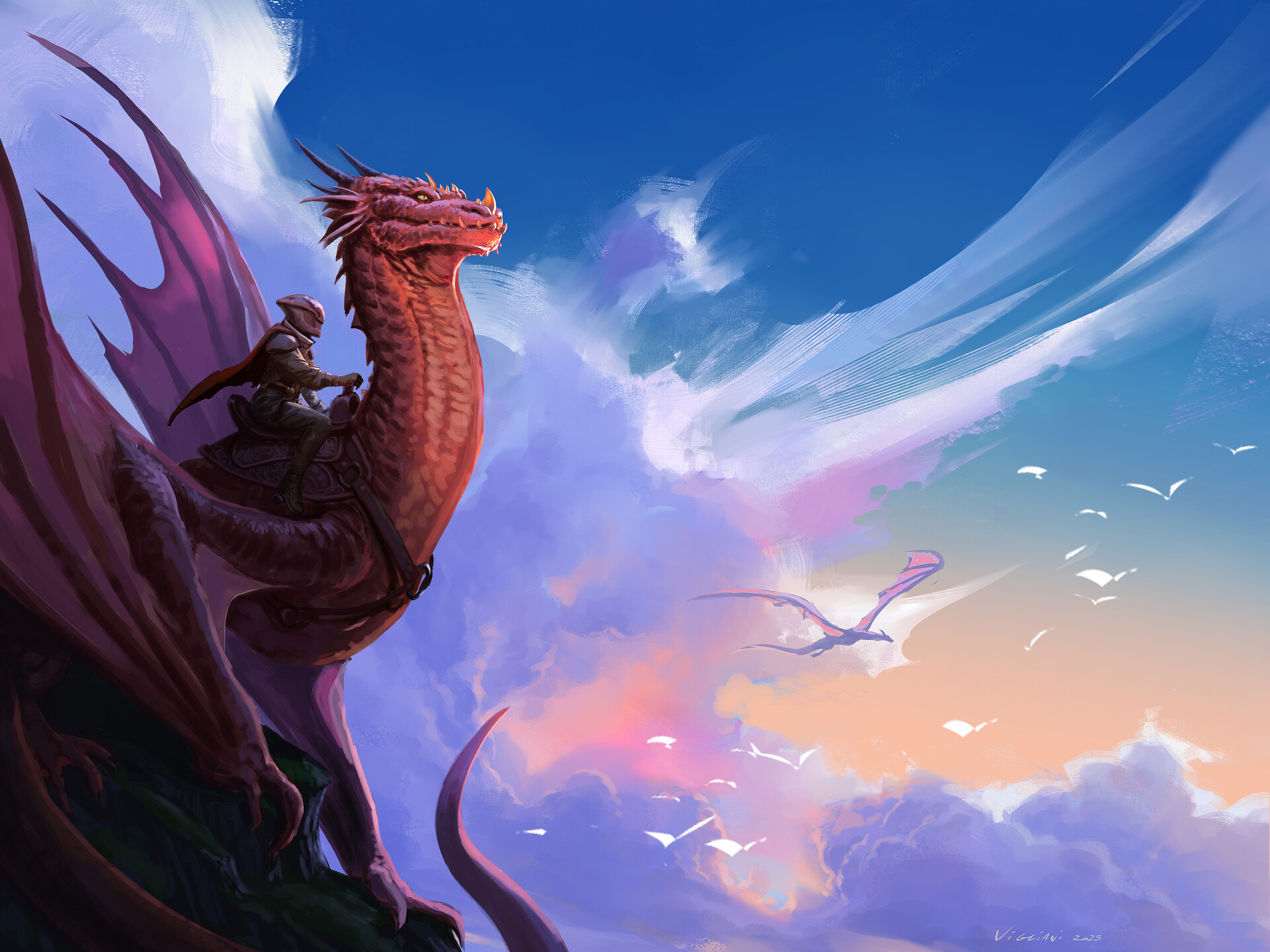 ArtStation - Dragon rider