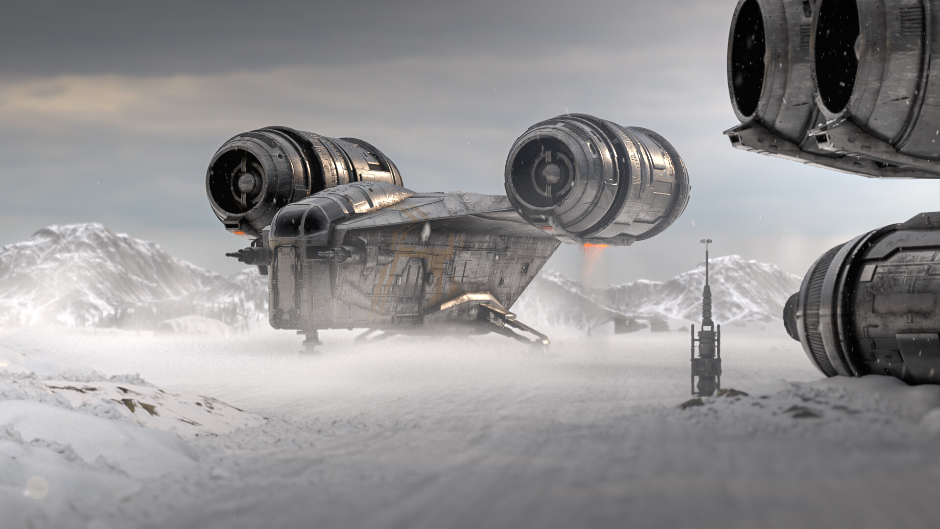 ArtStation - Razor Crest - Mandalorian Sci-Fi Spaceship Realistic ...