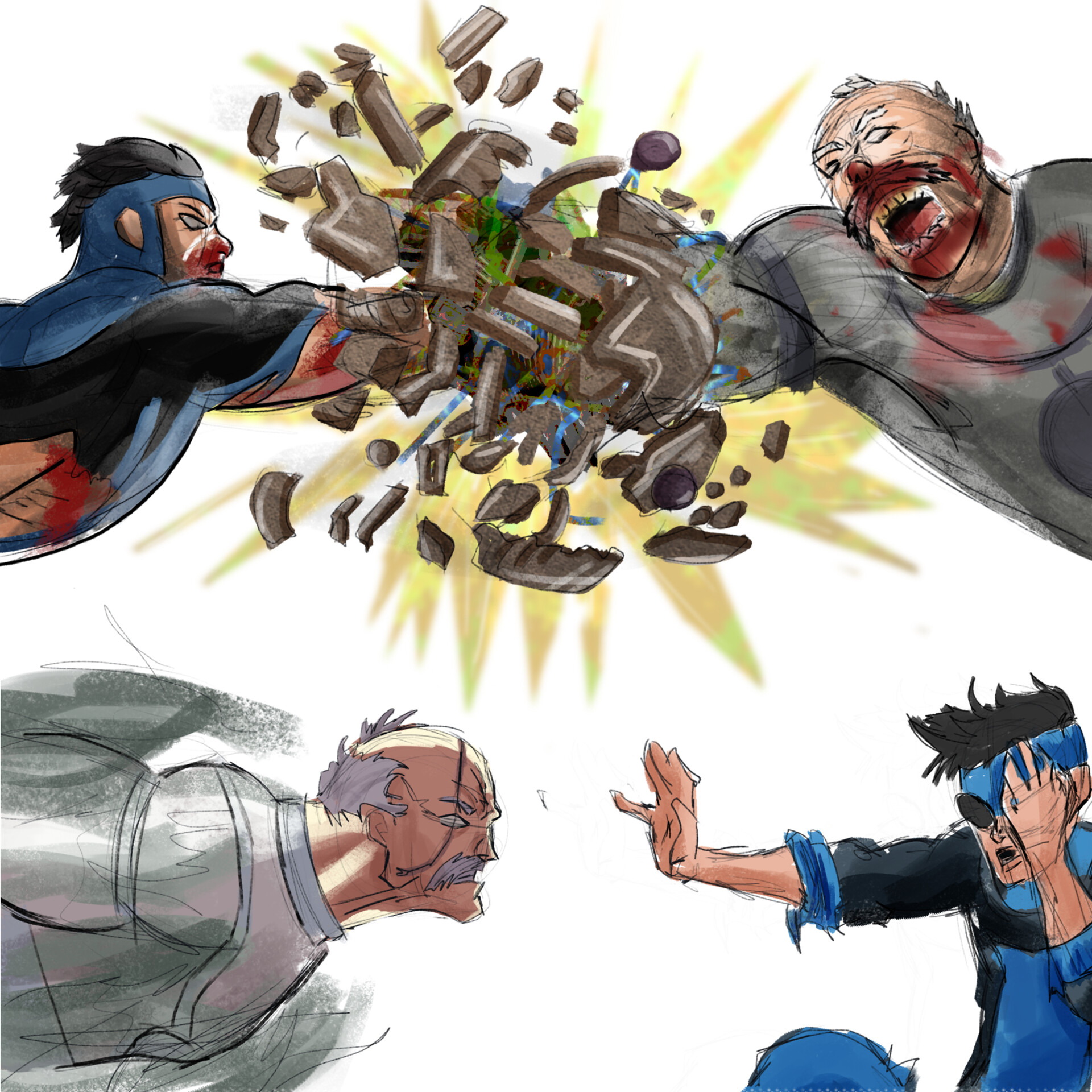Artstation Invincible And Conquest Fight