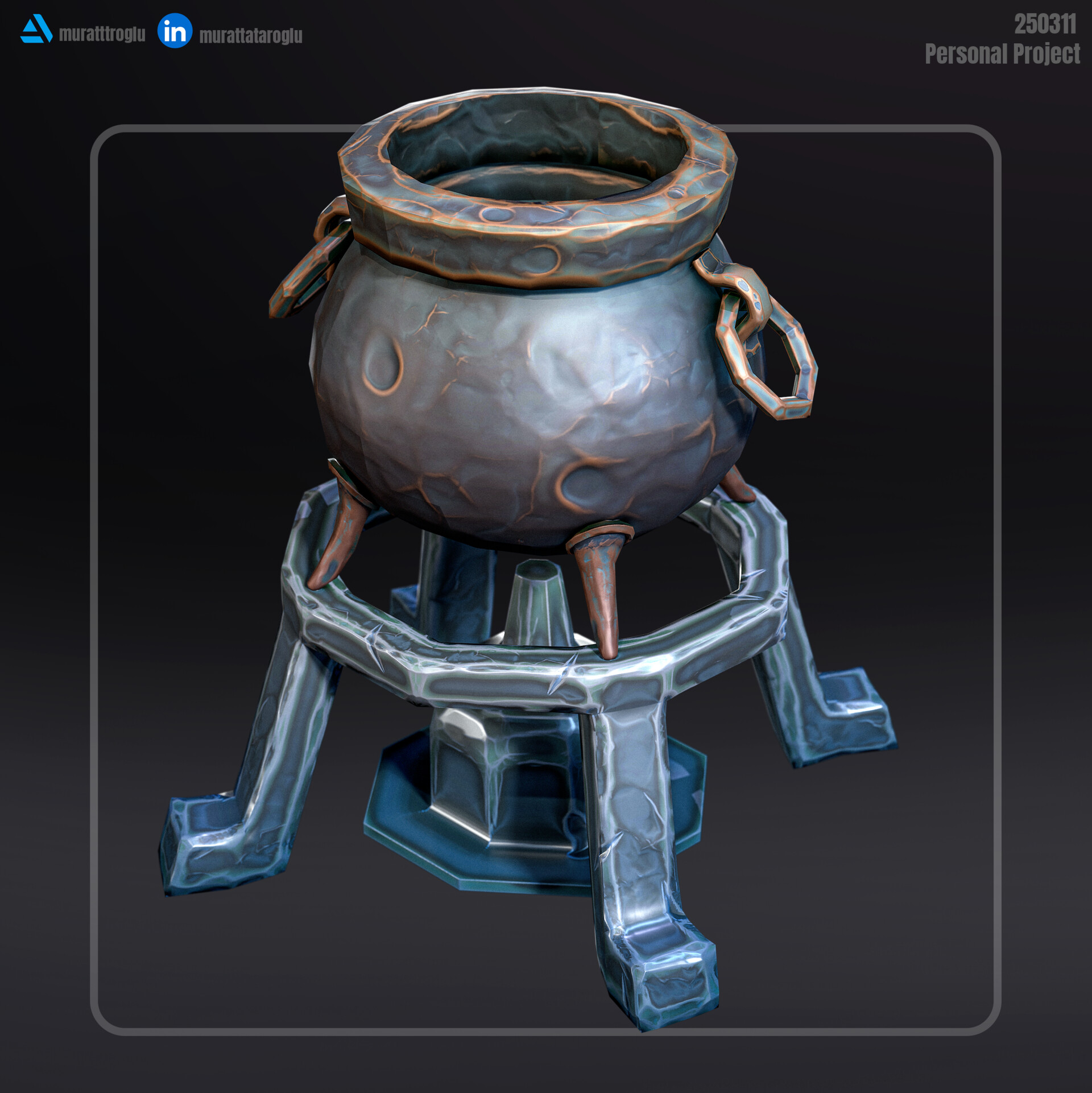 ArtStation - Stylized Witch Cauldron