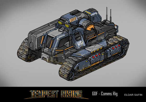 ArtStation - Tempest Rising - GDF Comms rig