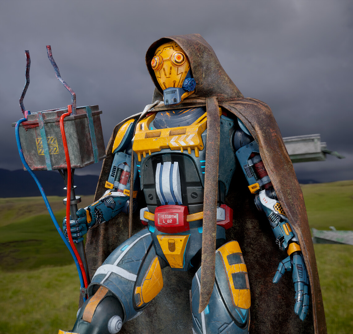 ArtStation - Robot "Piligrim model L_82" (Concept design)