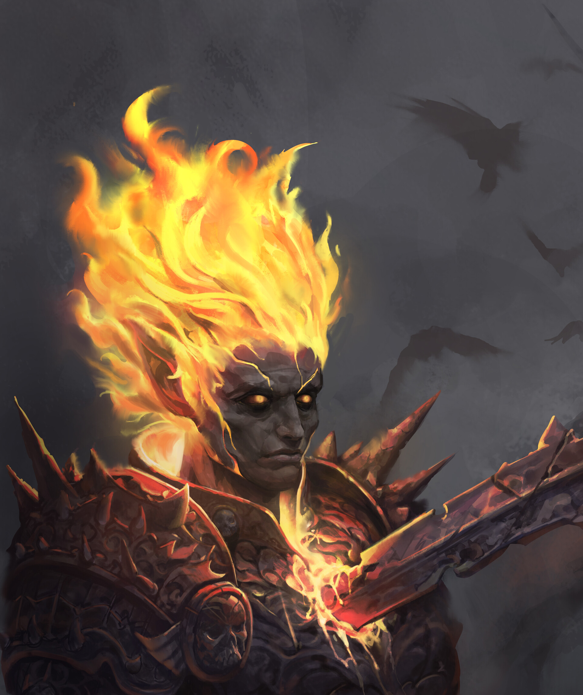 ArtStation - Flame Born of Ash